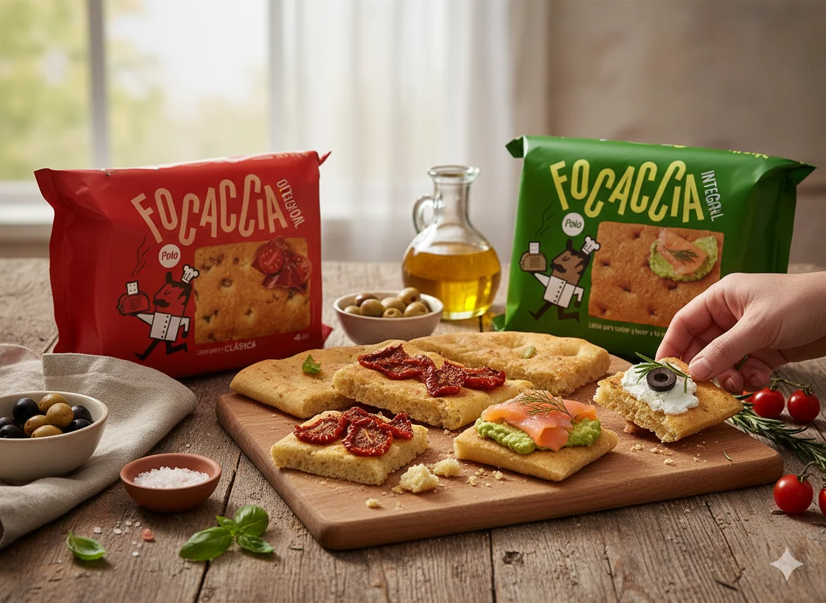 Sándwich Gourmet De Focaccia Ligeramente Tostada Con Pesto Casero